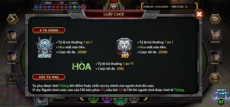 Cách chơi Rồng Hổ như một cao thủ cờ bạc lâu năm tại B52